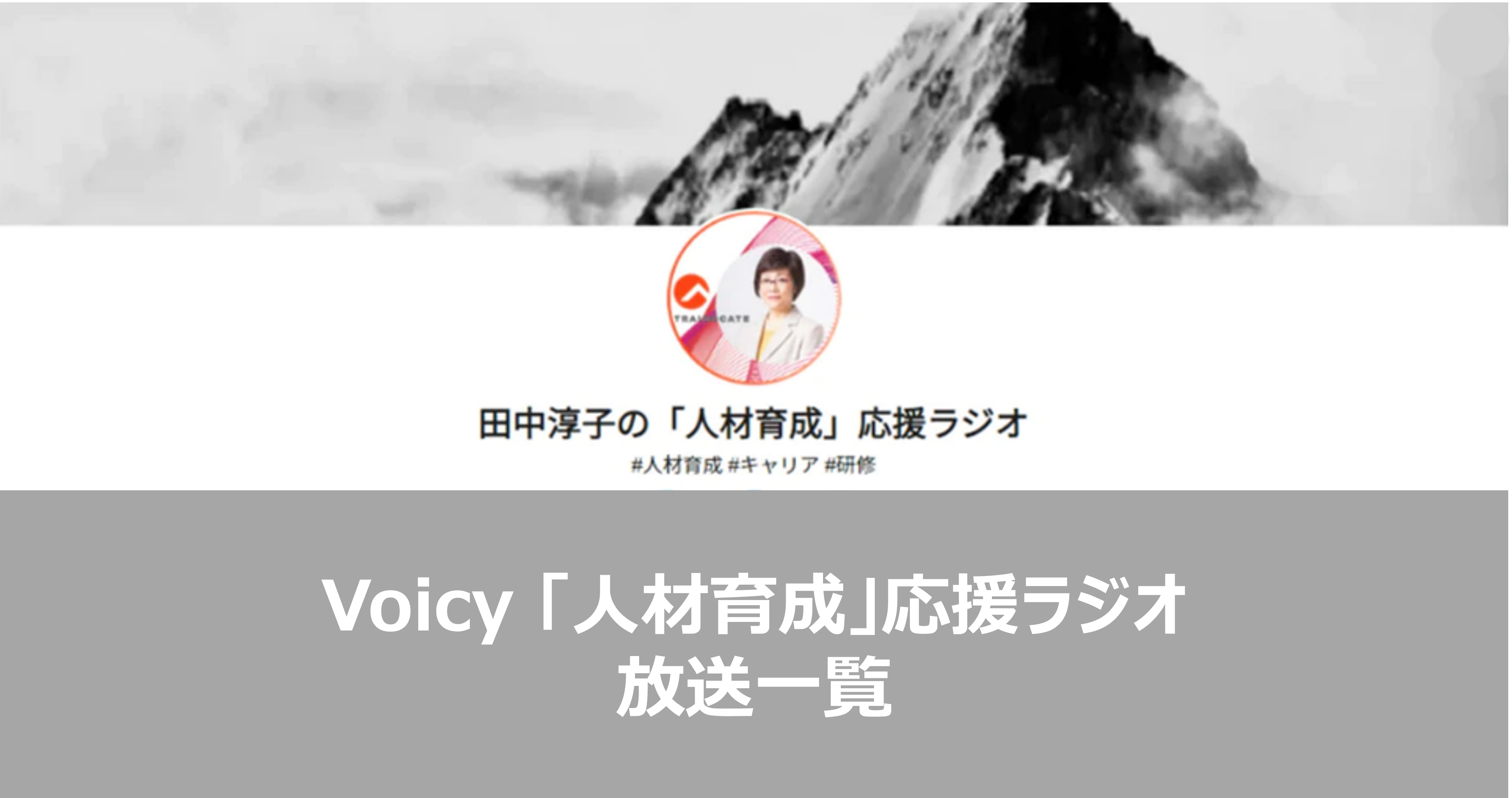 Voicy「人材育成」応援ラジオ 〜2024年2月の放送一覧～｜トレノケート公式ブログ